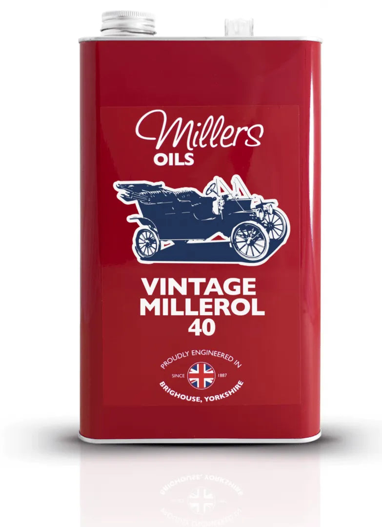 Millers Oils Vintage Millerol 40 – SAE 40 Monograde Classic Engine Oil ...